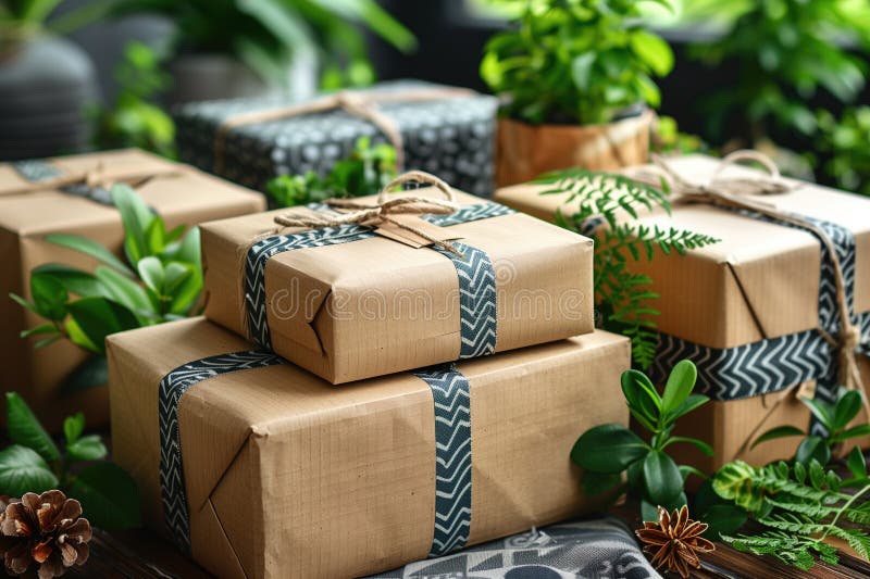 Eco-friendly Packaging Made of Recycled Cardboard, AI Generated Stock ...