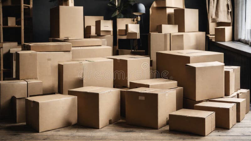 Eco-friendly Packaging Made of Recycled Cardboard, AI Generated Stock ...