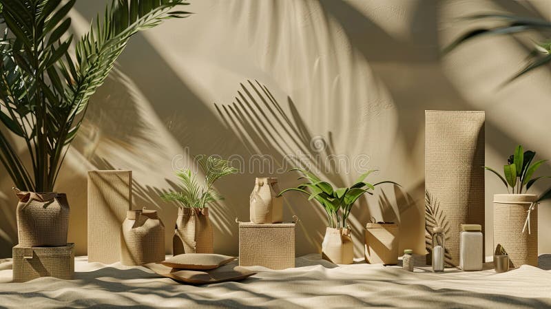 Eco-friendly Packaging Mock-ups Featuring Natural Materials, the Earthy ...