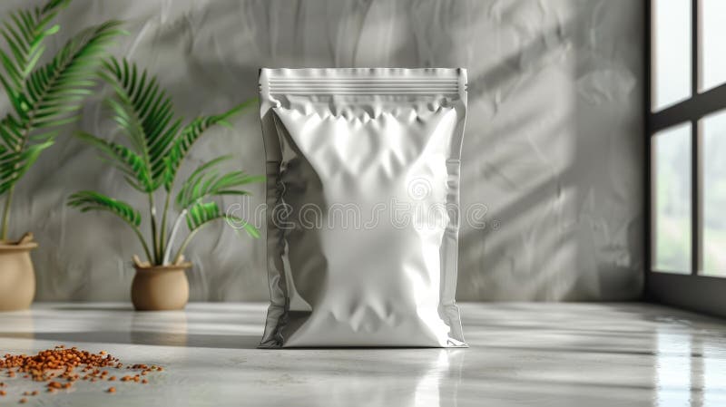 Eco-friendly Packaging Mockup - Generative Ai Stock Illustration ...