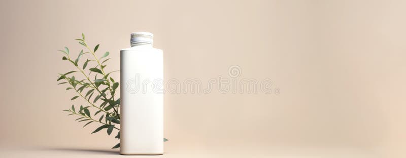 Eco-friendly Packaging in a Neutral Shade without Labels on Sand Color ...