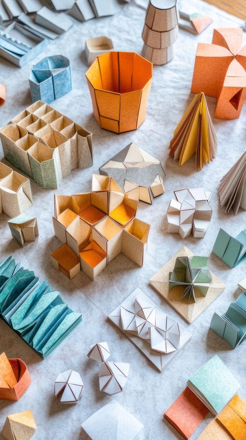 Eco-Friendly Paper Model Kits for Green Classrooms Stock Illustration ...