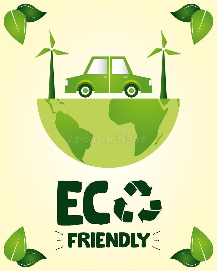 Eco Friendly Planet Design Image Stock Illustration - Illustration of ...