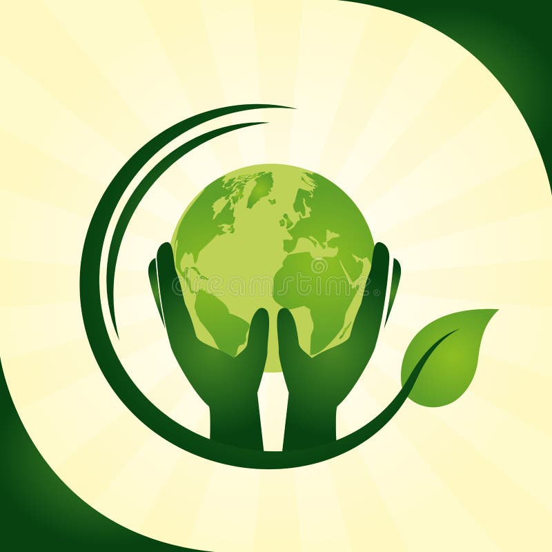 Eco Friendly Planet Design Image Stock Illustration - Illustration of ...