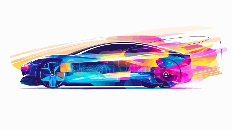 Eco-Friendly Plug-in Hybrid Car Abstract Concept Vector Illustration ...