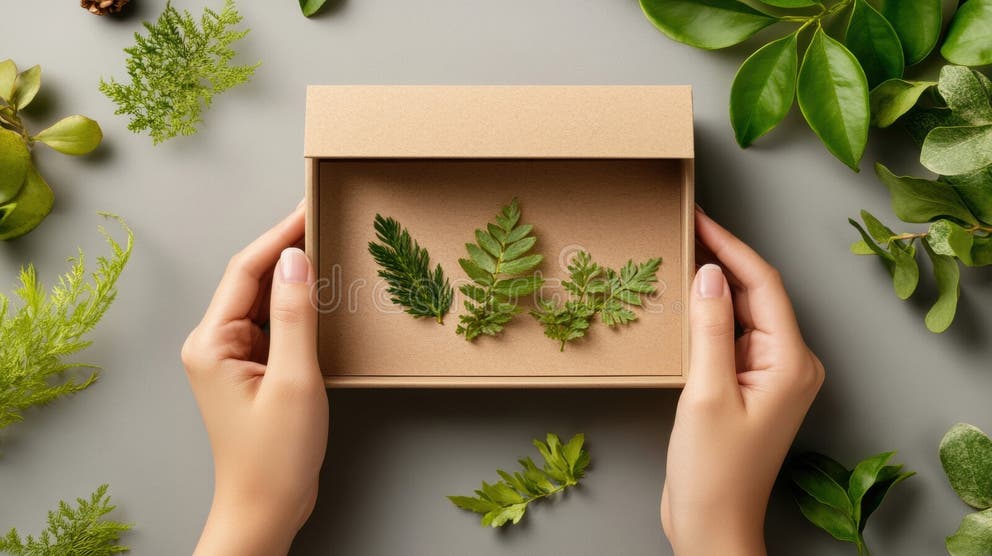 Eco-friendly Product Packaging with Low Environmental Impact Stock ...