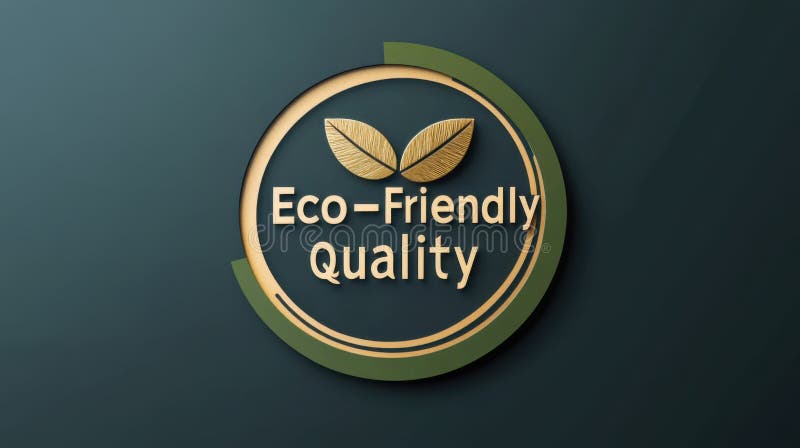 Eco-friendly Quality Symbol Representing Sustainable Practices and ...