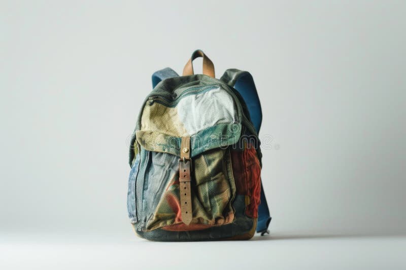 Eco-Friendly Recycled Material Backpack Stock Illustration ...