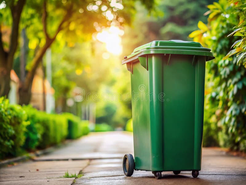 Eco-Friendly Recycling Bin with Wheels: a Stylish and Practical ...