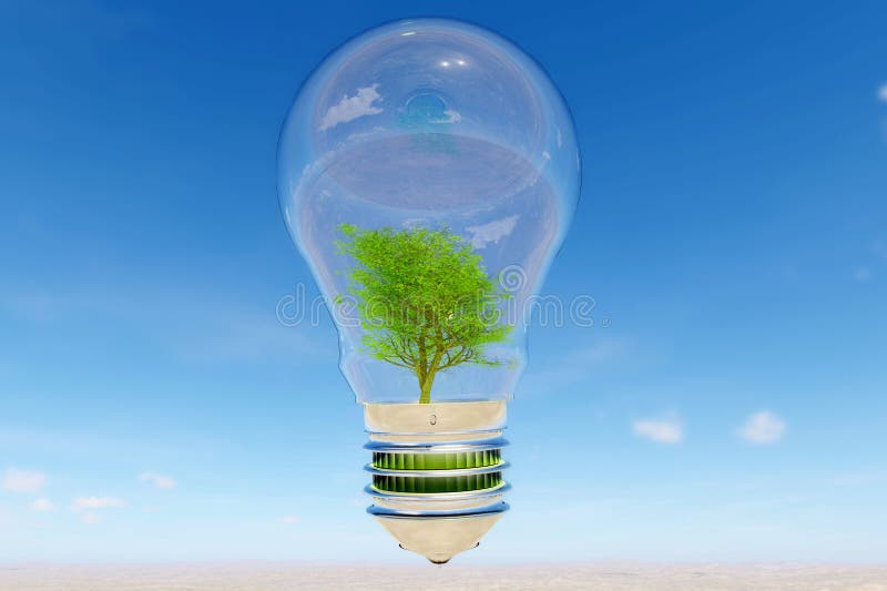 Eco - Friendly Renewable Energy Background. Stock Illustration ...
