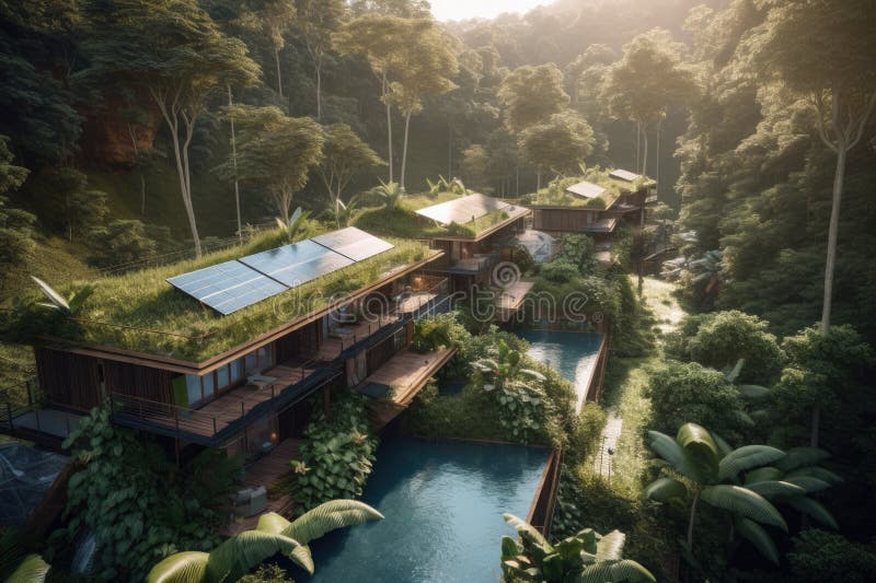 Eco-friendly Resort with Infinity Pool, Natural Gardens, and Solar ...