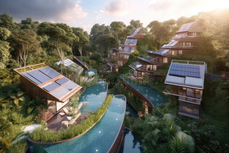 Eco-friendly Resort with Infinity Pool, Natural Gardens, and Solar ...