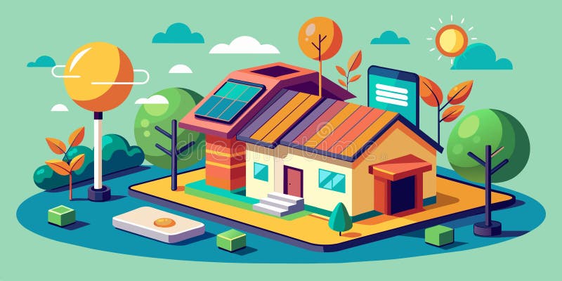 Eco-friendly Rooftop Solar Panel Installation Technology Concept for ...