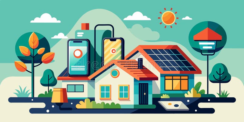 Eco-friendly Rooftop Solar Panel Installation Technology Concept To ...