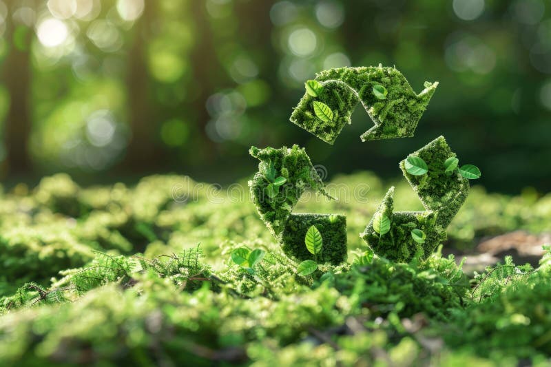 Eco-friendly Sign Outdoor in the Nature. AI Generated Stock ...