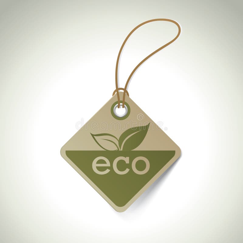 Eco Friendly Tag. Vector Illustration Decorative Design Stock Vector ...