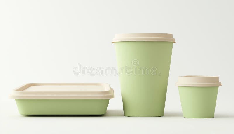 Eco-Friendly Takeaway Container for Food Stock Photo - Image of natural ...