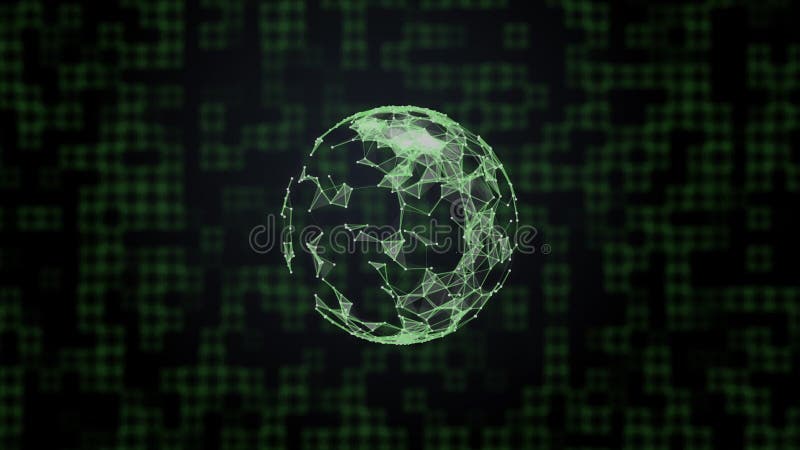 USA Green Network Map. Concept for Networking, Technology and ...