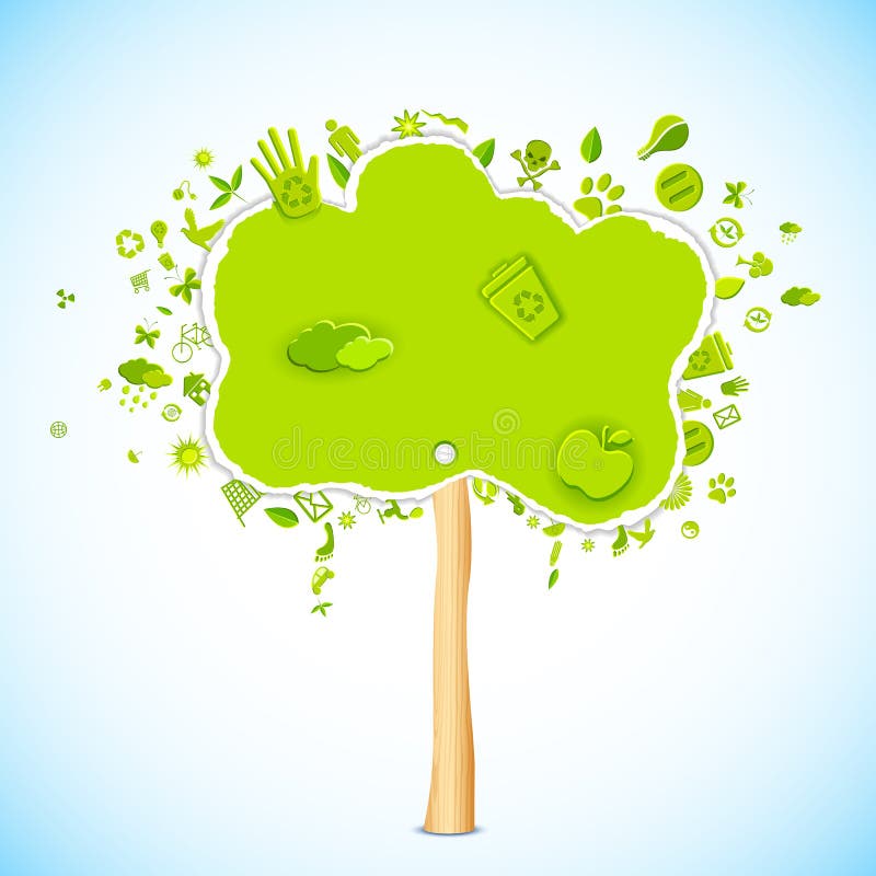 Eco friendly Tree stock vector. Illustration of ecology - 22040000