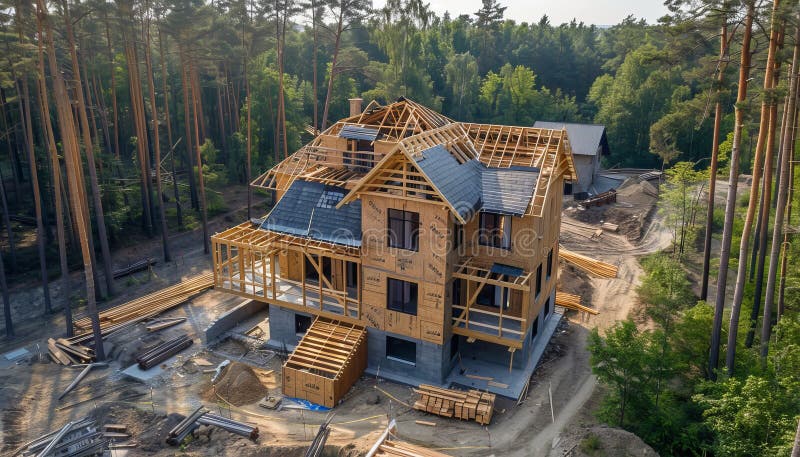 Eco Friendly Two Story House Construction in Forest Area Supporting ...