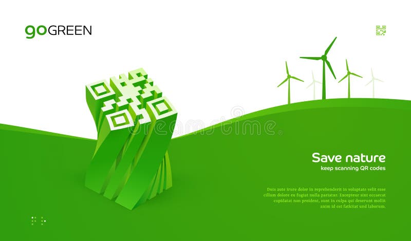 Eco Friendly Vector Illustration Concept. Save Planet, Trees and Keep ...