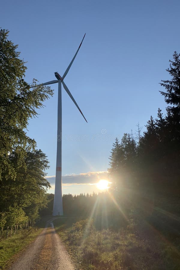 Eco-friendly Windmill with Spinning Blades Generates Electricity, the ...