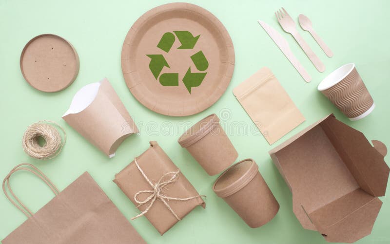 Eco Friendly Zero Carbon Neutral Packaging Stock Photo - Image of ...