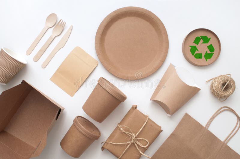 Eco Friendly Zero Carbon Neutral Packaging Stock Image - Image of ...