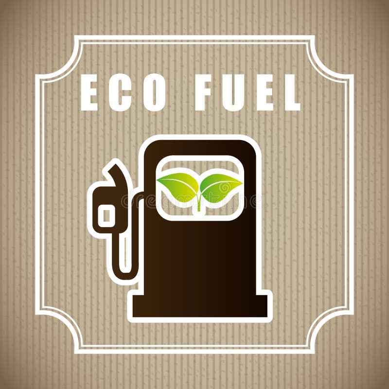 Eco fuel stock illustration. Illustration of icon, natural - 48610518