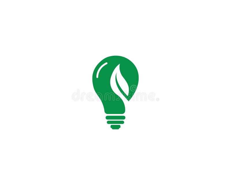 Eco Green Bulb Electrical Template Design Vector Stock Illustration ...