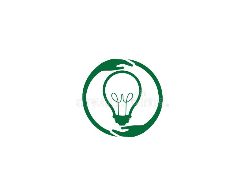 Eco Green Bulb Electrical Template Design Vector Stock Image - Image of ...