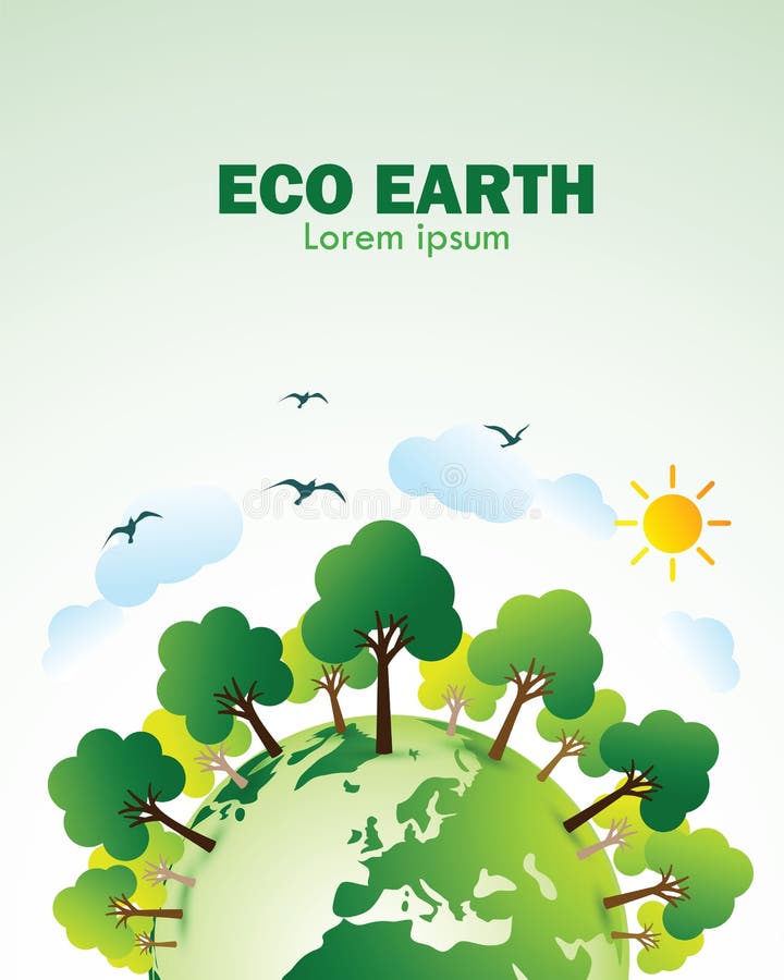 Eco green earth stock vector. Illustration of earth, sustainability ...