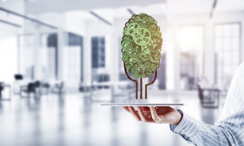 Eco Green Environment Concept Presented by Tree As Working Mechanism or ...