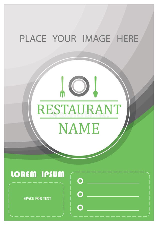 Eco and Green Modern Restaurant Menu Template. Stock Vector ...