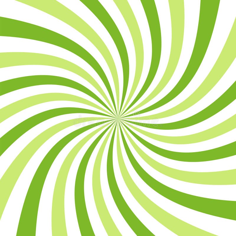 Eco Green Swirl Pattern. Starburst, Radial Swirl Stock Illustration ...