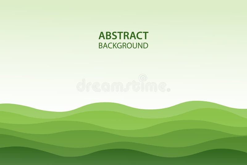 Eco Green Water Waves Abstract Background for Flyers, Bunners ...