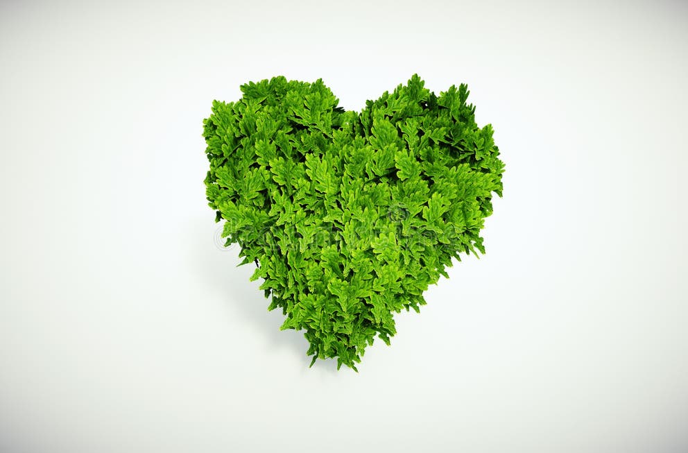 Eco heart stock illustration. Illustration of mark, organic - 41736147