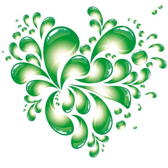 Eco Heart symbol stock vector. Illustration of ecology - 9340285