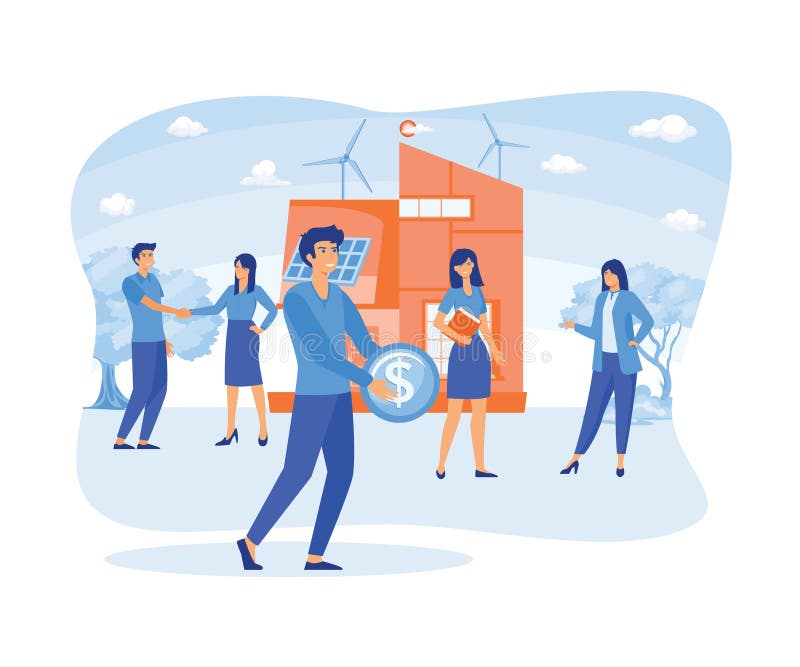 Eco House Concept. Technology System with Centralized Control Modern ...