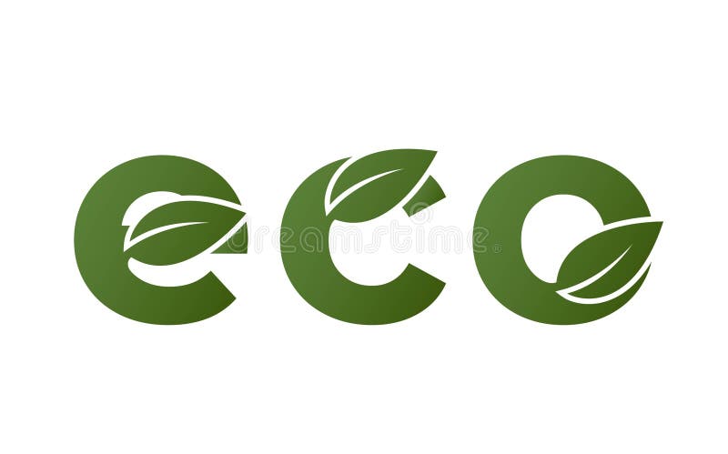 Eco Icon. Eco Friendly, Ecology and Environment Symbol. Vector Color ...