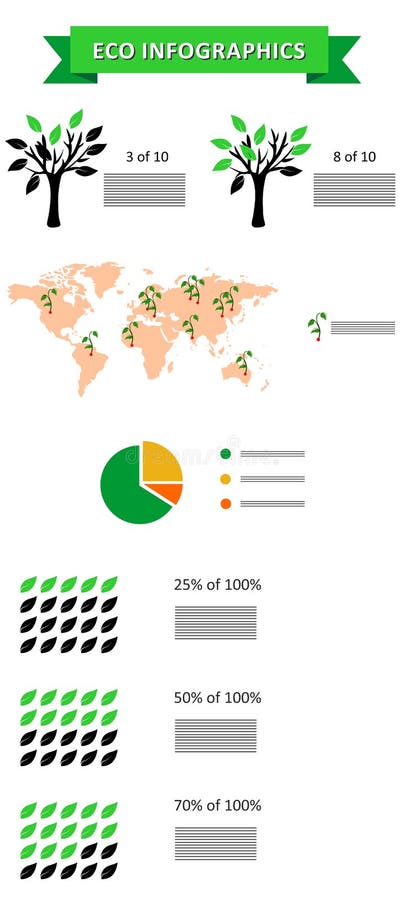 The eco infographics stock vector. Illustration of graphics - 61760284