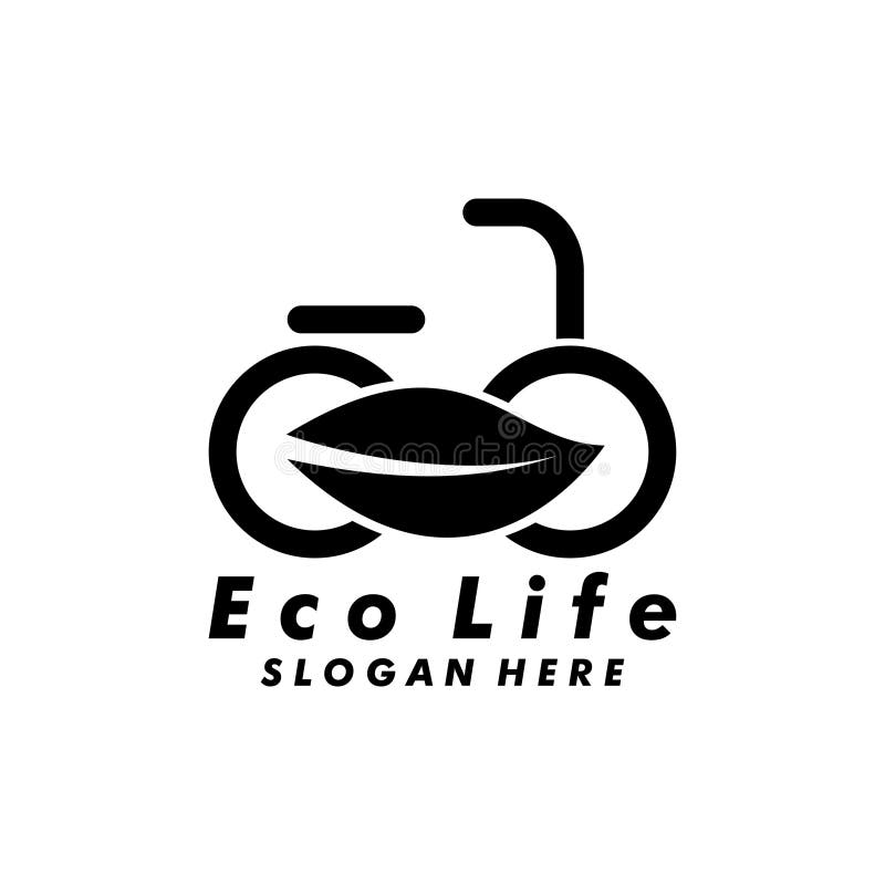 Eco Life Bike Logo Icon Design Vector Stock Vector - Illustration of ...