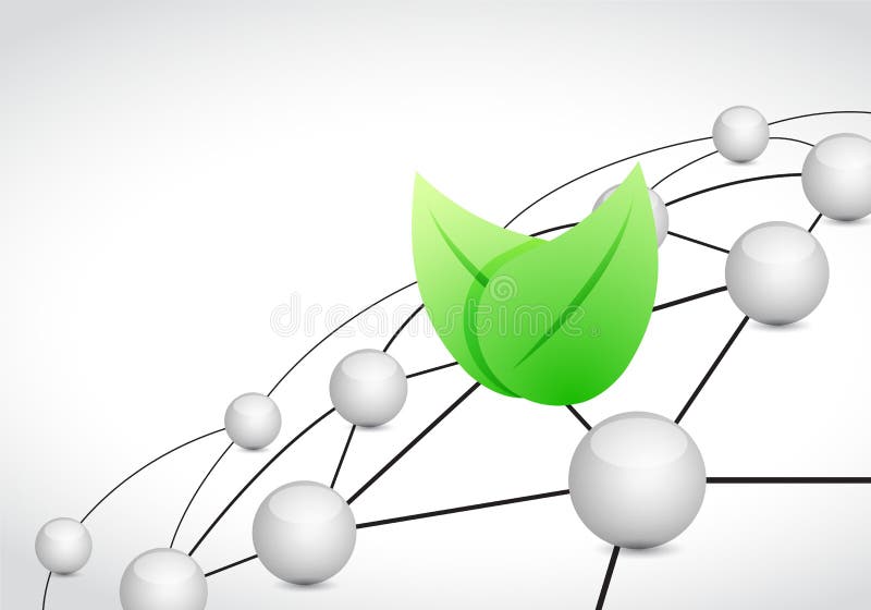 Eco Link Sphere Network Connection Concept Stock Illustration ... Eco Link Sphere Network Connection Concept Stock Illustration ...