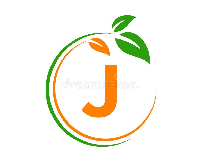 Eco Logo with J Letter Concept. J Letter Eco Healthy Natural Logo Stock ...
