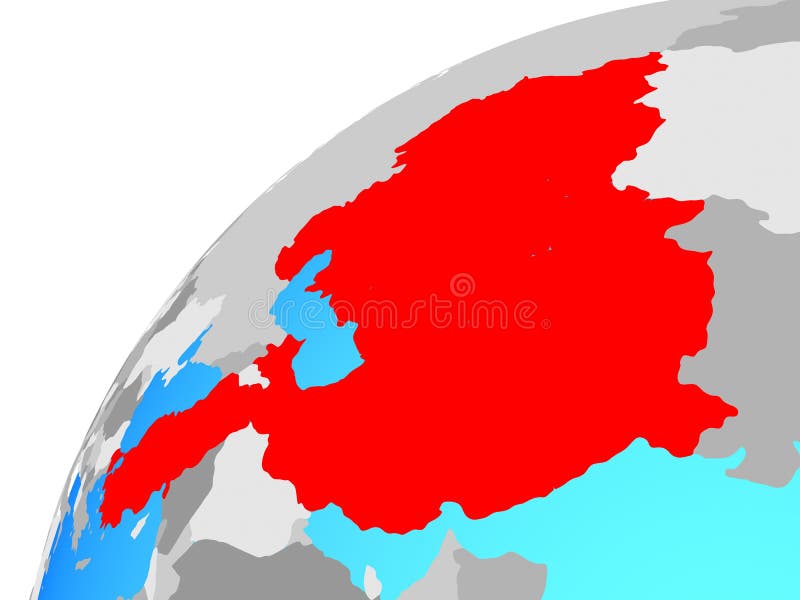 ECO member states on globe stock illustration. Illustration of member ...