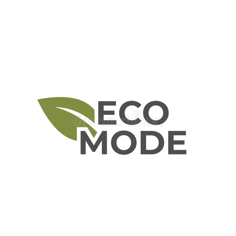 Eco Mode Icon. Eco Friendly and Ecology Symbol Stock Vector ...
