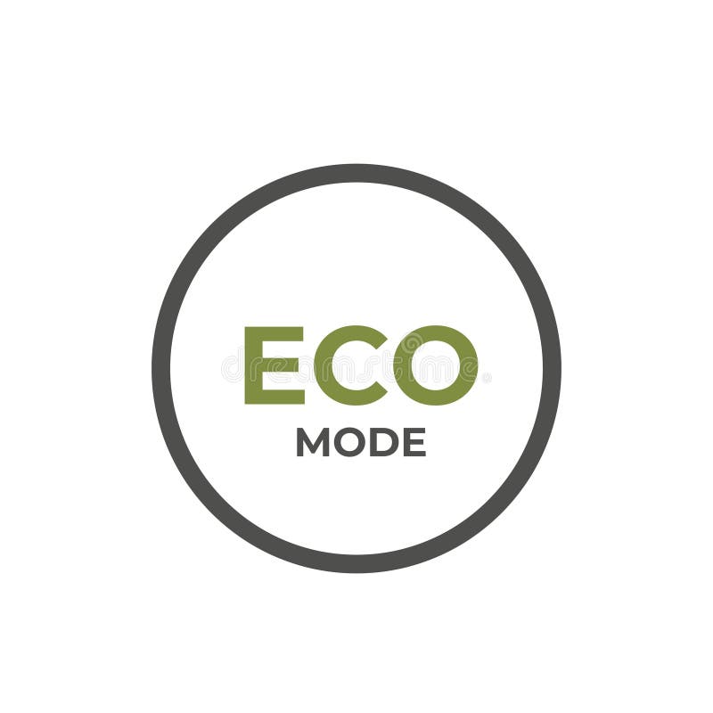 Eco Mode Icon. Eco Friendly, Environment and Ecology Symbol Stock ...