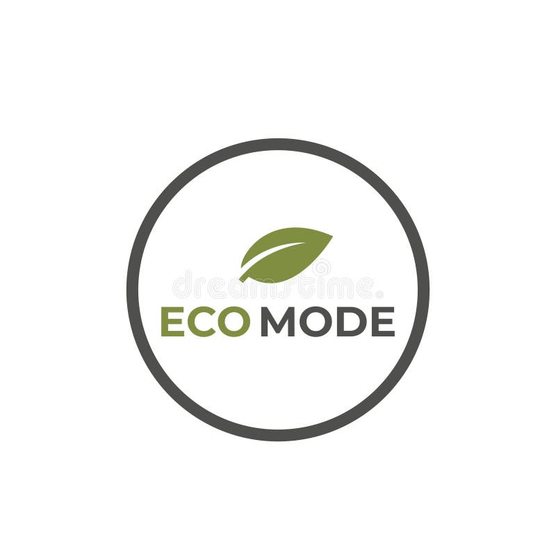 Eco Mode Icon. Eco Friendly, Environment and Ecology Symbol Stock ...