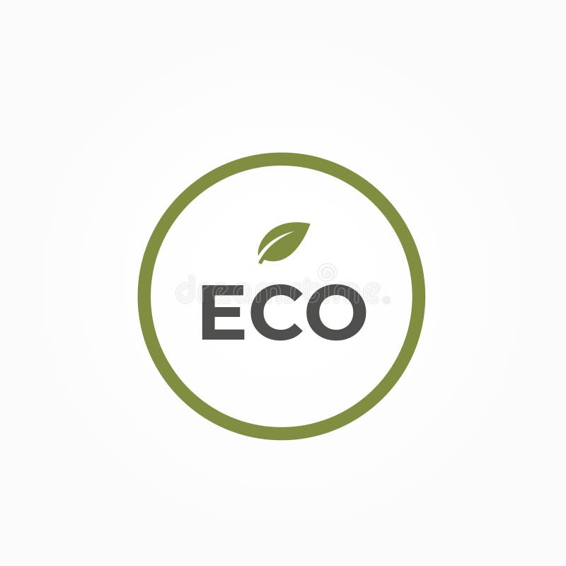 Eco Mode Round Icon. Eco Friendly, Environment and Ecology Symbol Stock ...