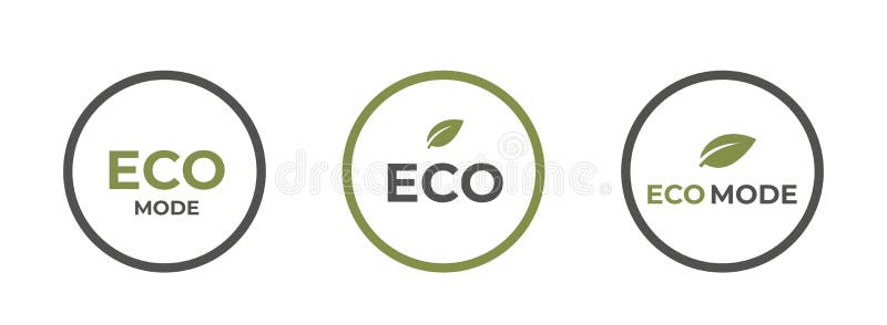 Eco Mode Icon. Eco Friendly, Environment and Ecology Symbol Stock ...